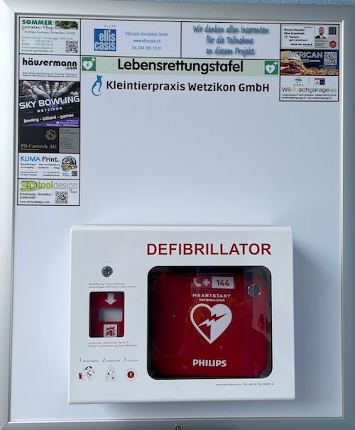 Defibrillator in Wetzikon | Kleintierpraxis Dorfstrasse